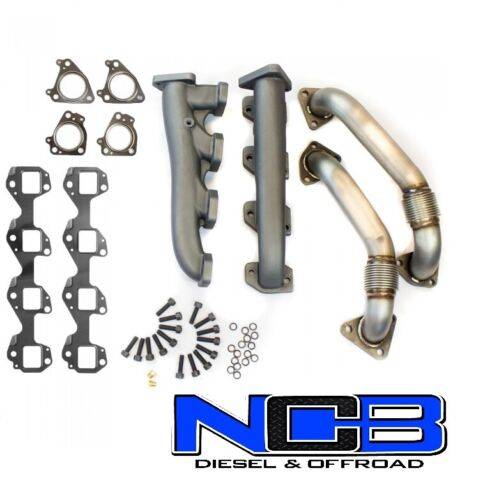 High Flow Race Series Manifolds & Up Pipes for GM Chevy GMC 6.6L ...